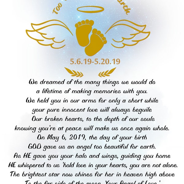 Memorial Poem - Etsy