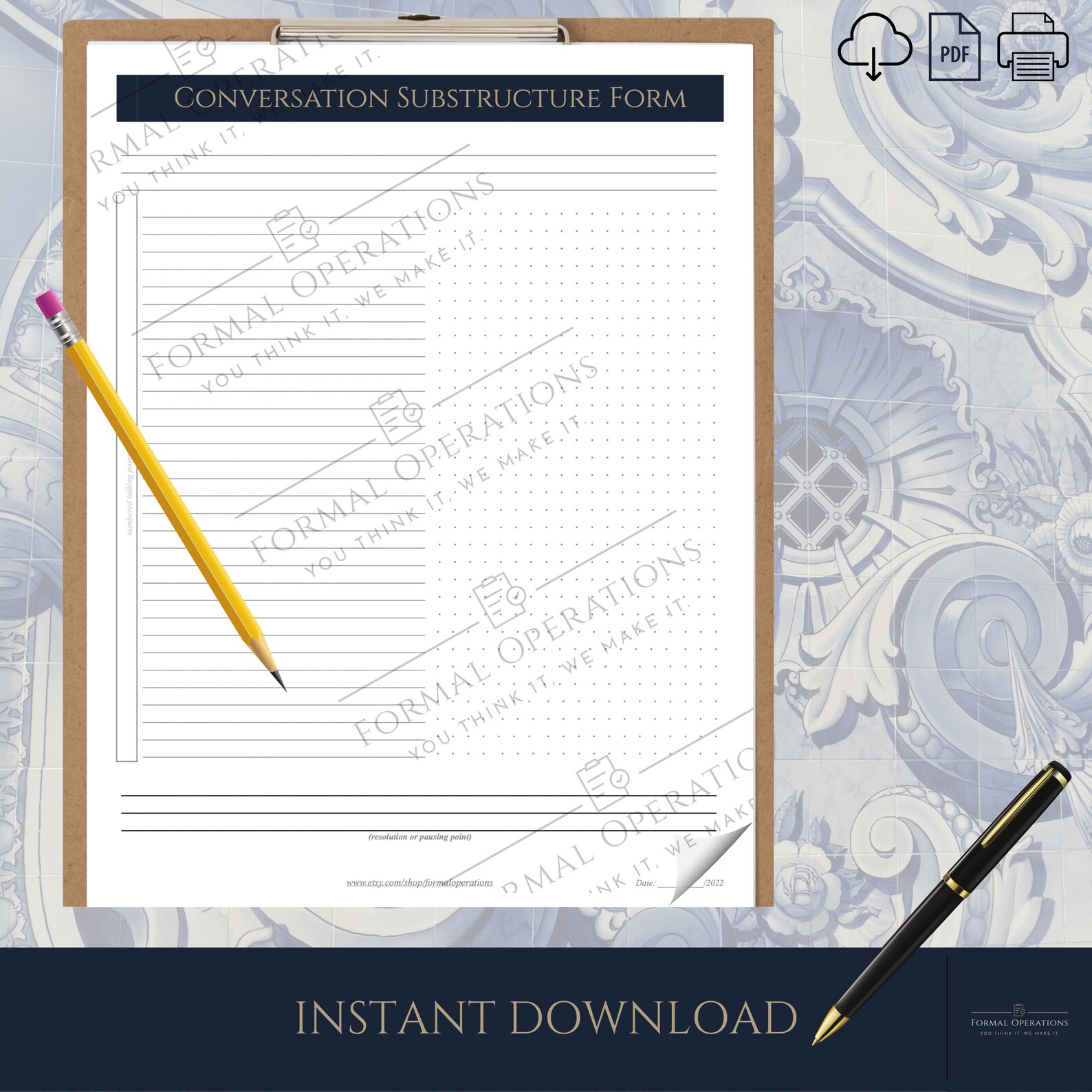 Conversation Substructure Form, Argument Scripting, Difficult ...