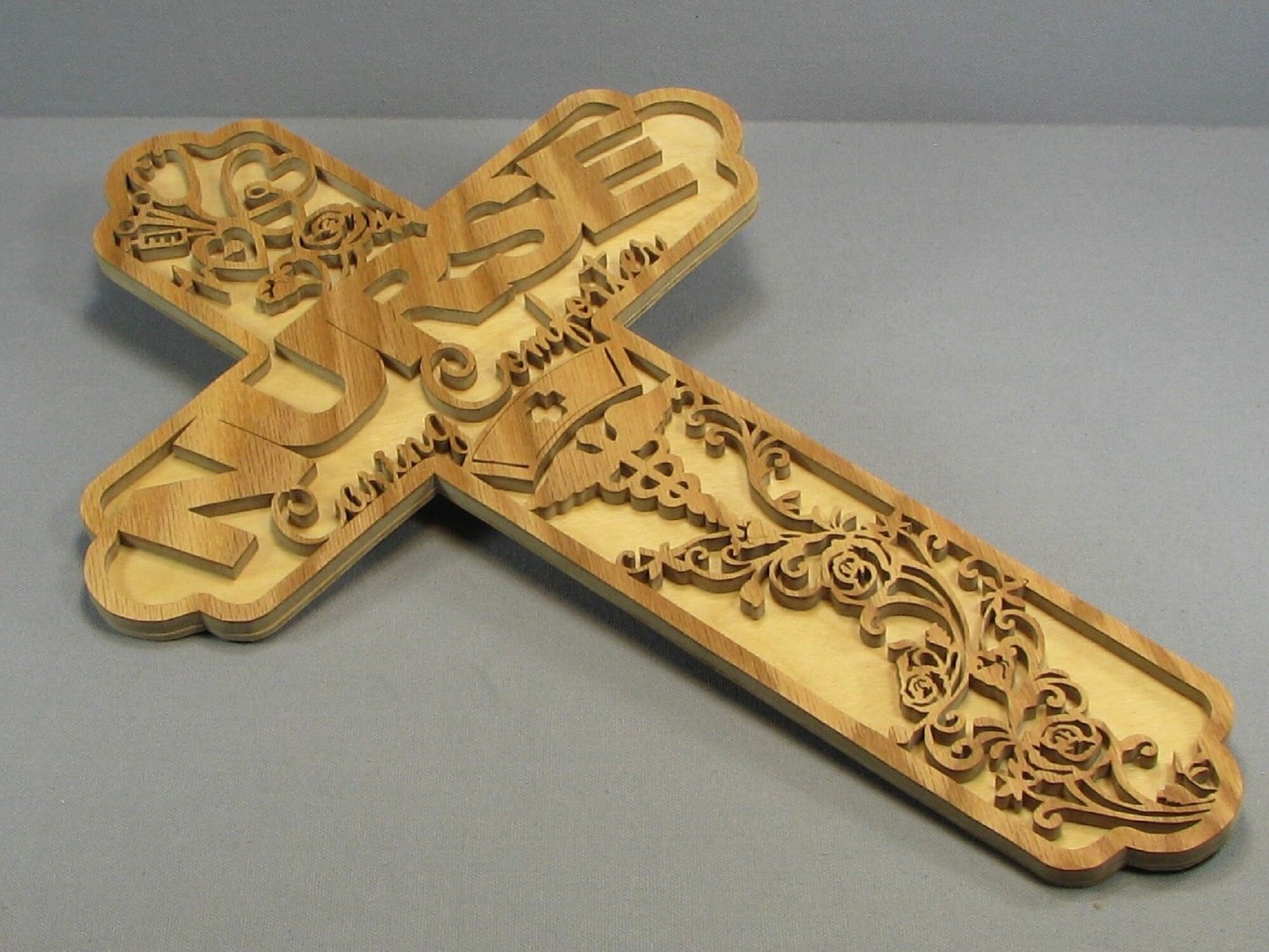 Nurse Cross With Flowers and Caduceus, Medical Professional Cross ...