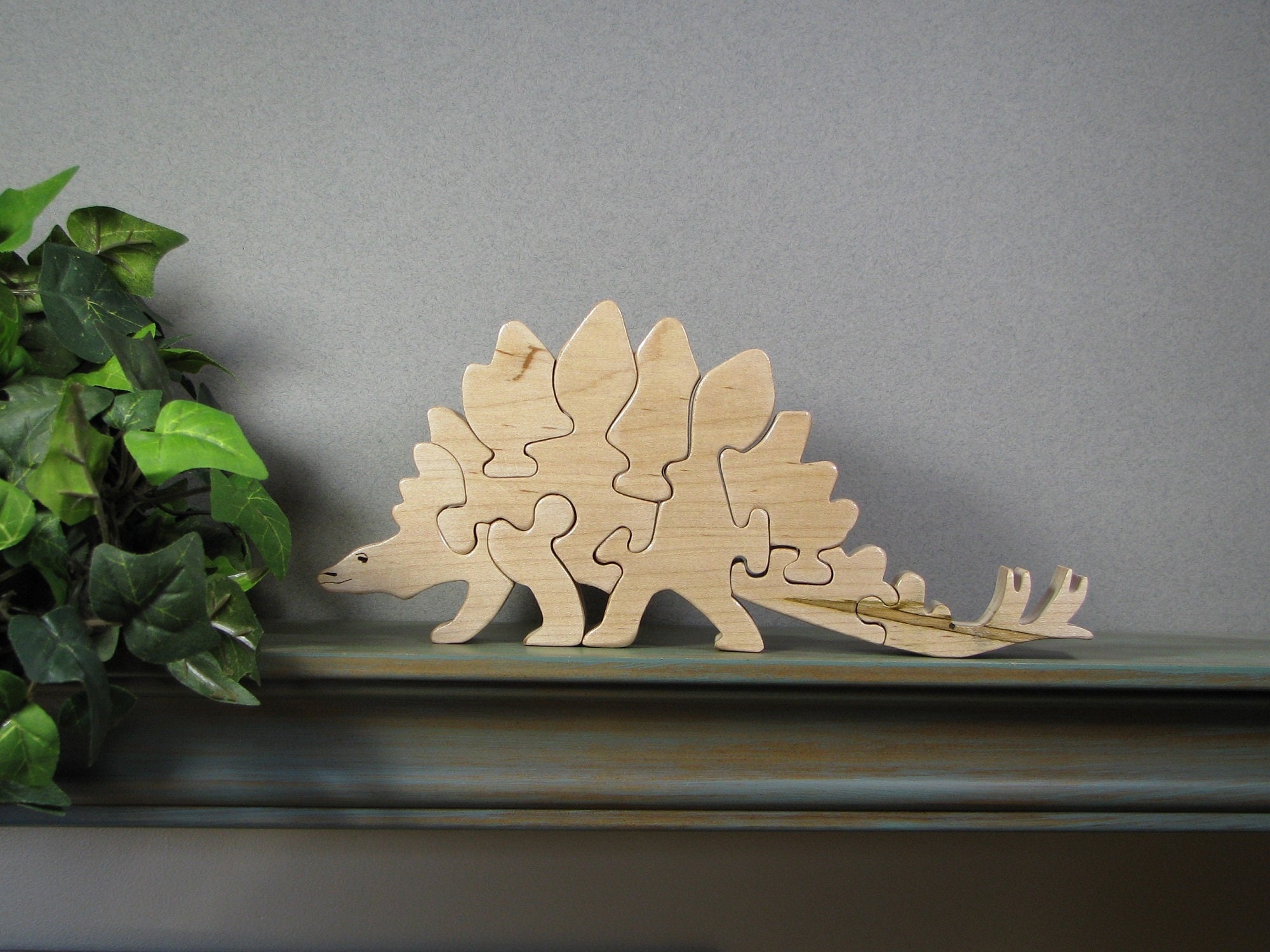 Small Stegosaurus Dinosaur Freestanding 9-piece 3D Jigsaw Puzzle for ...