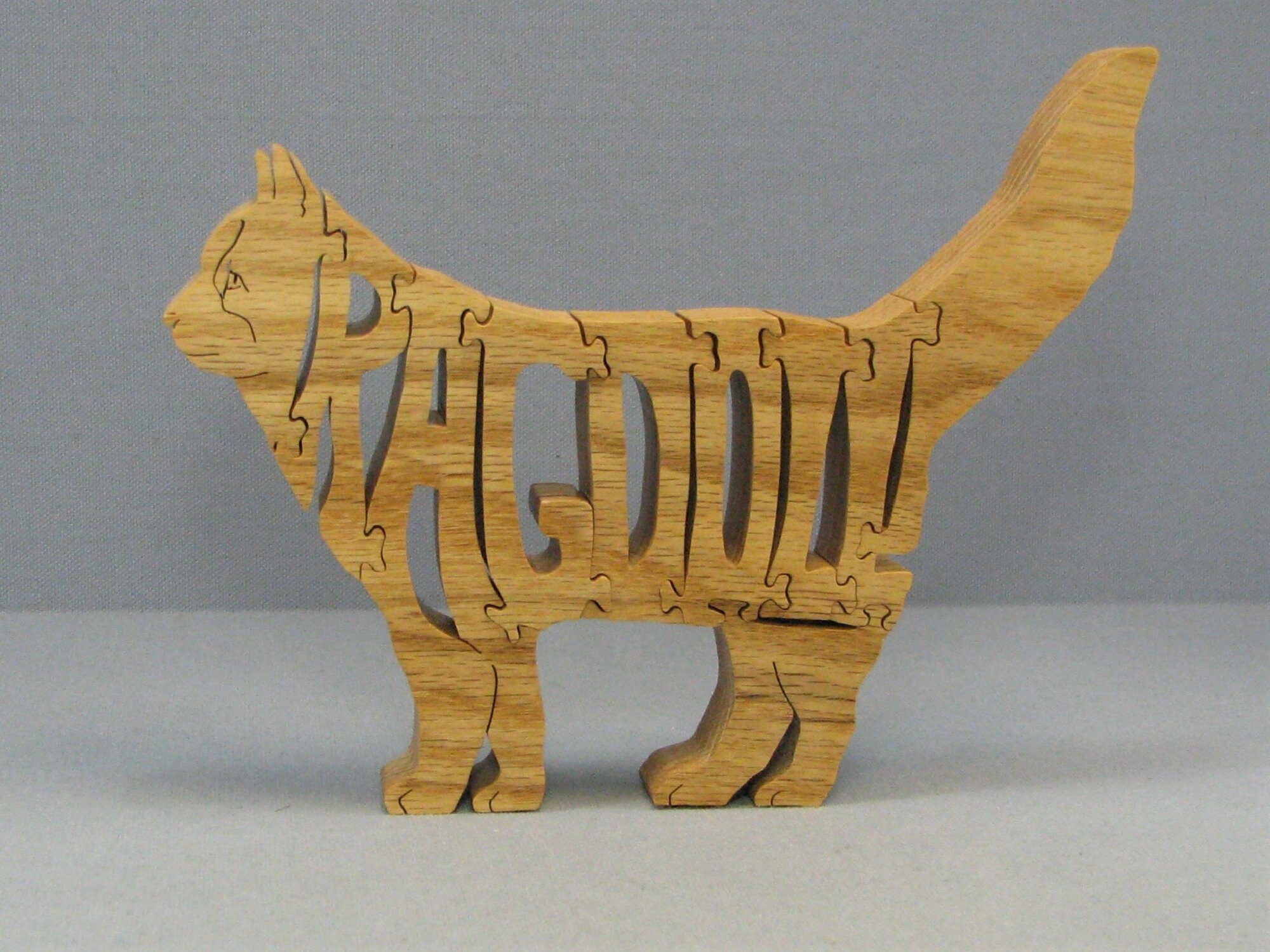 Ragdoll Cat Freestanding 3D Word Art Jigsaw Puzzle Scroll Saw Fretwork ...