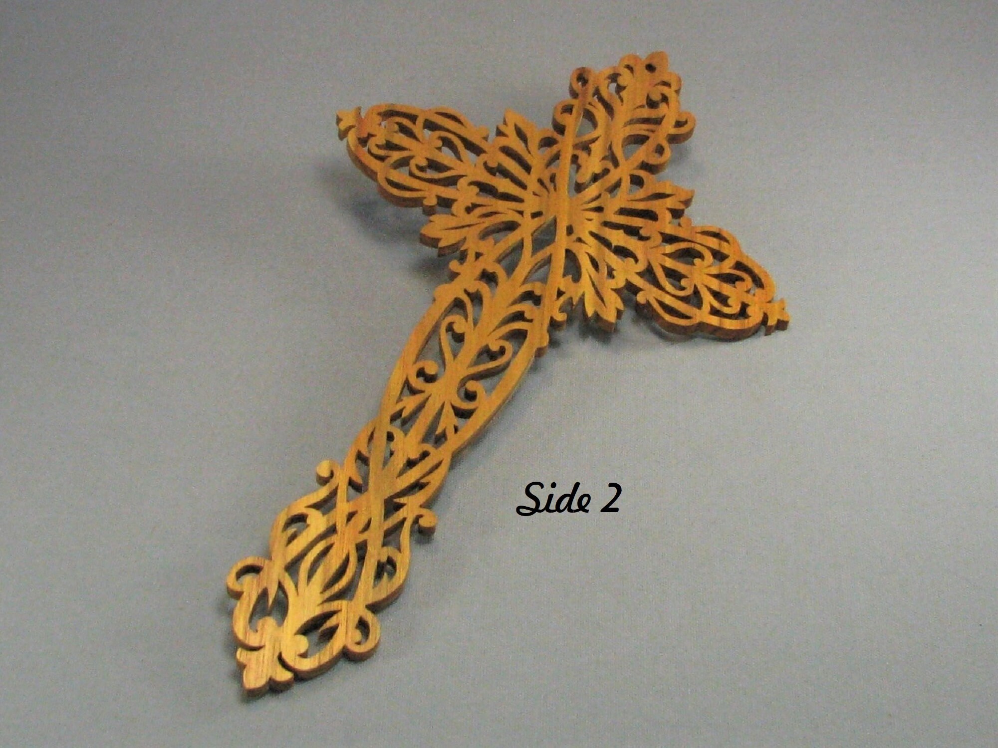 Large 13 Inch Majestic Cross Wall Hanging Religious Decor, Hand Cut ...