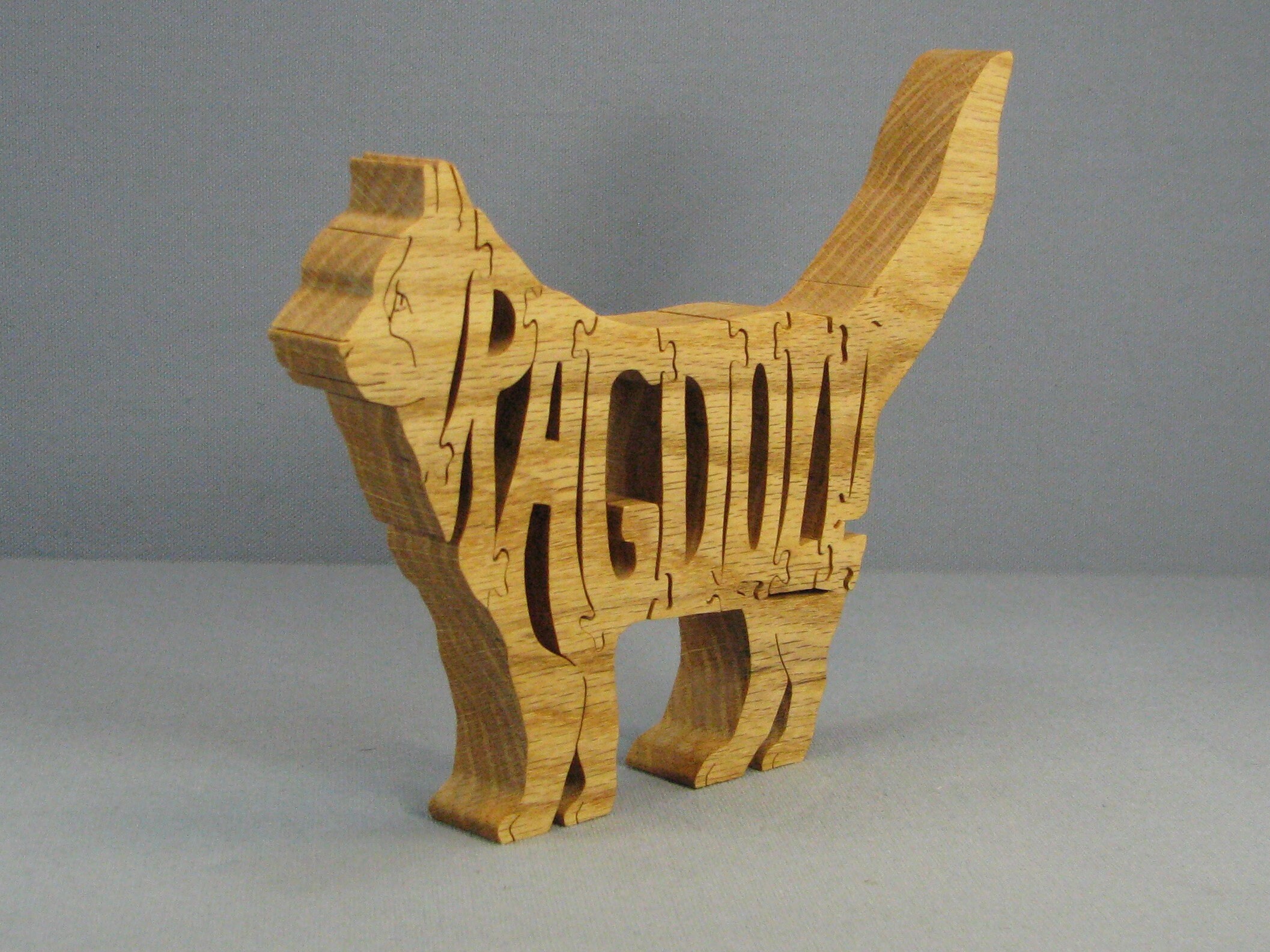 Ragdoll Cat Freestanding 3D Word Art Jigsaw Puzzle Scroll Saw Fretwork ...