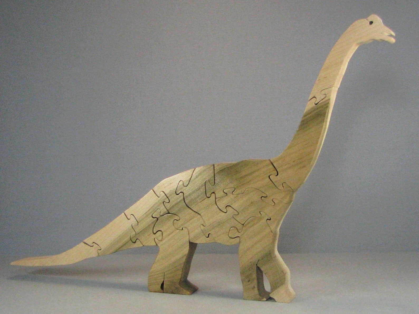 Brachiosaurus-brontosaurus Dinosaur 11-piece Freestanding 3D Jigsaw ...