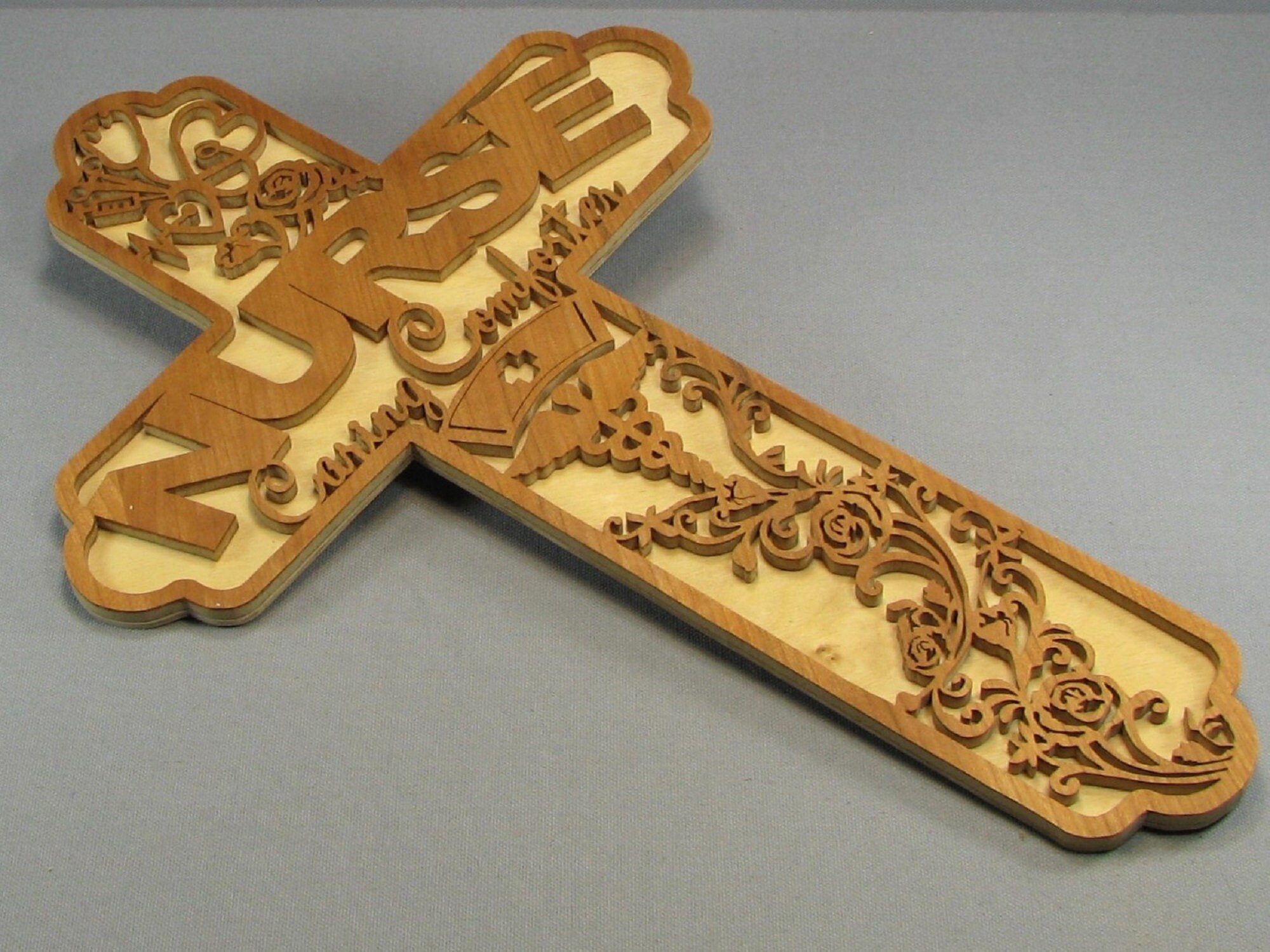 Nurse Cross With Flowers and Caduceus, Medical Professional Cross ...