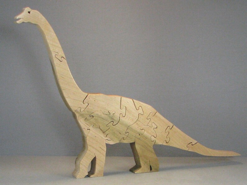 Brachiosaurus-brontosaurus Dinosaur 11-piece Freestanding 3D Jigsaw ...