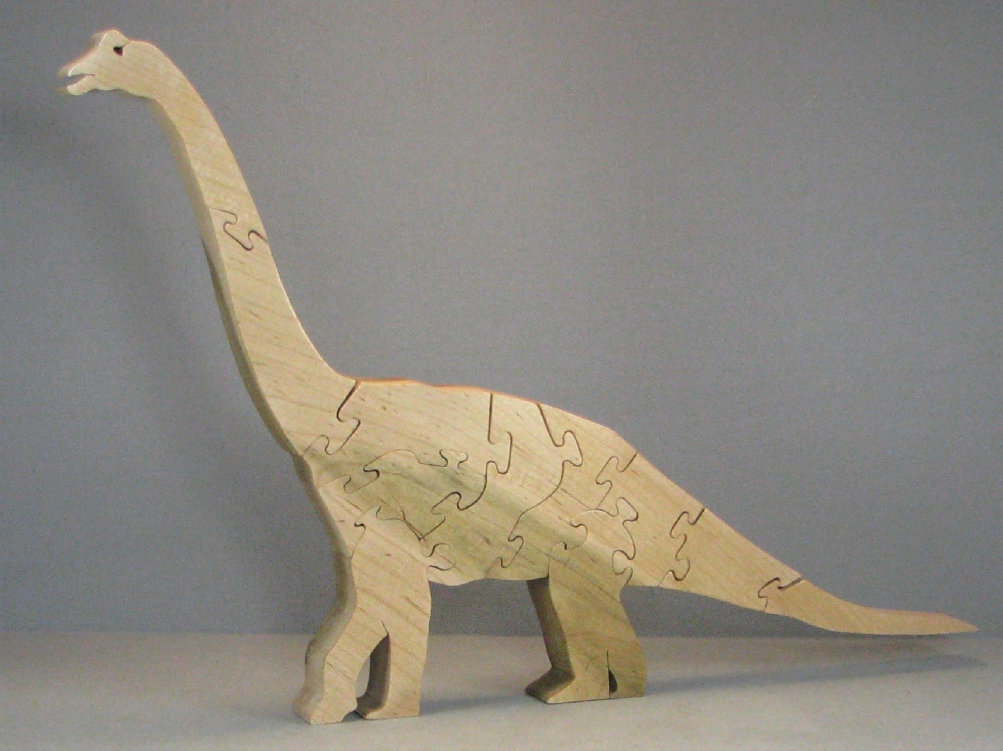 Brachiosaurus-brontosaurus Dinosaur 11-piece Freestanding 3D Jigsaw ...