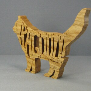 Ragdoll Cat Freestanding 3D Word Art Jigsaw Puzzle Scroll Saw Fretwork ...