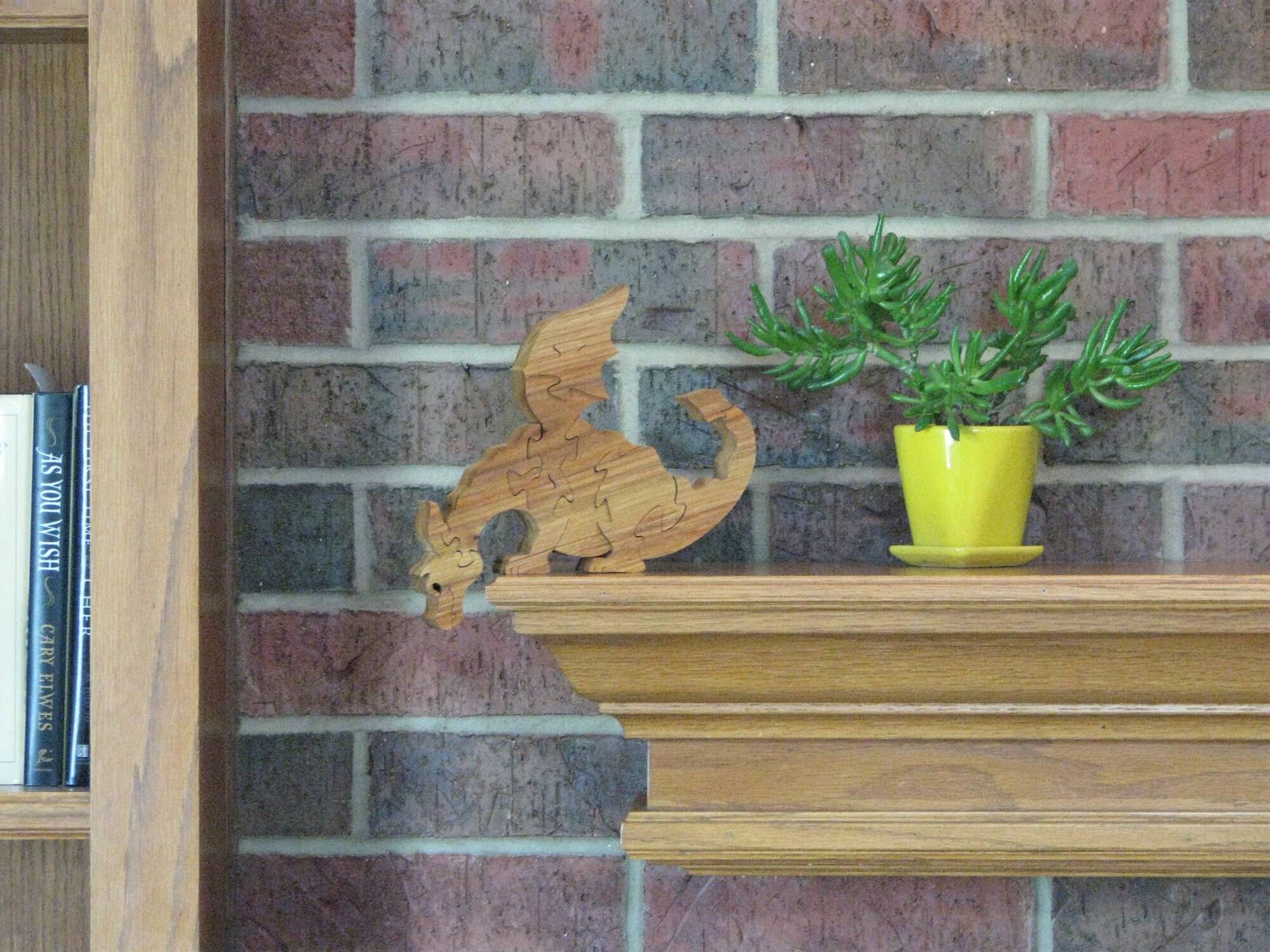 Shelf Sitter Smiling Dragon Freestanding Jigsaw Puzzle Scroll - Etsy