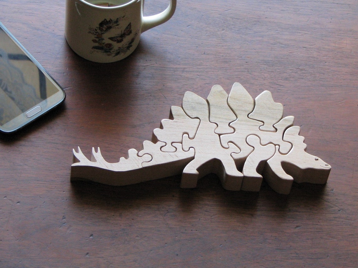 Small Stegosaurus Dinosaur Freestanding 9-piece 3D Jigsaw Puzzle for ...