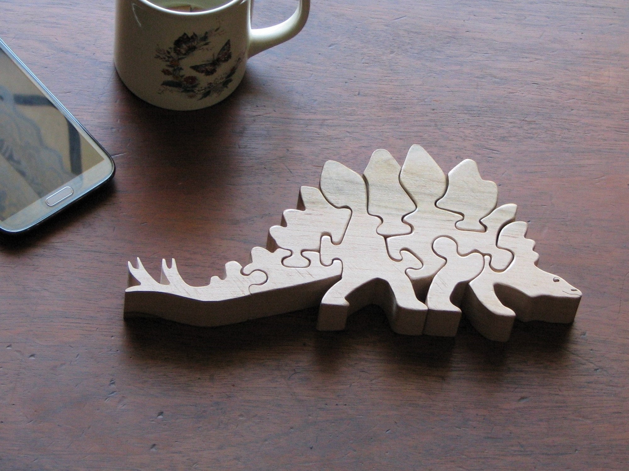 Small Stegosaurus Dinosaur Freestanding 9-piece 3D Jigsaw Puzzle for ...