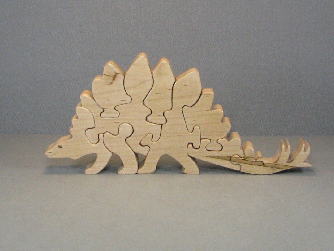Small Stegosaurus Dinosaur Freestanding 9-piece 3D Jigsaw Puzzle for ...