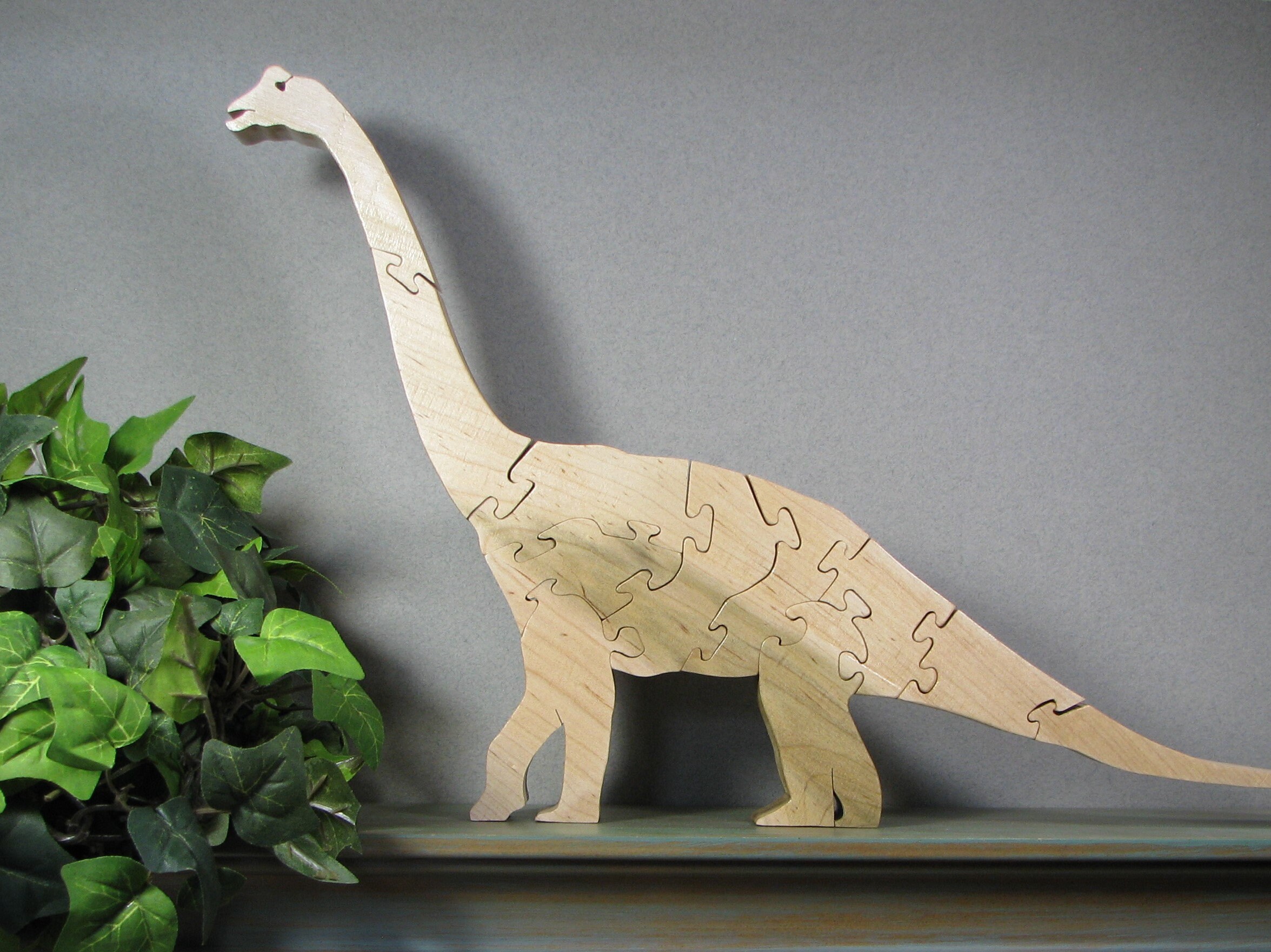 Brachiosaurus-brontosaurus Dinosaur 11-piece Freestanding 3D Jigsaw ...