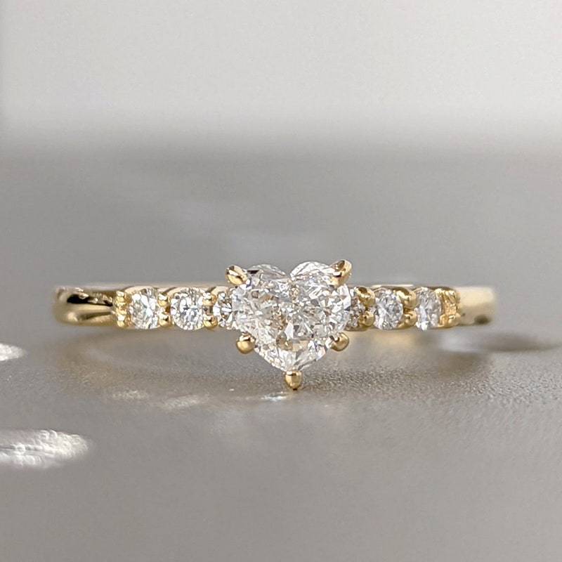 Heart Shape Rings - Etsy