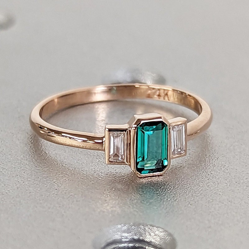 Baguette Ring - Etsy