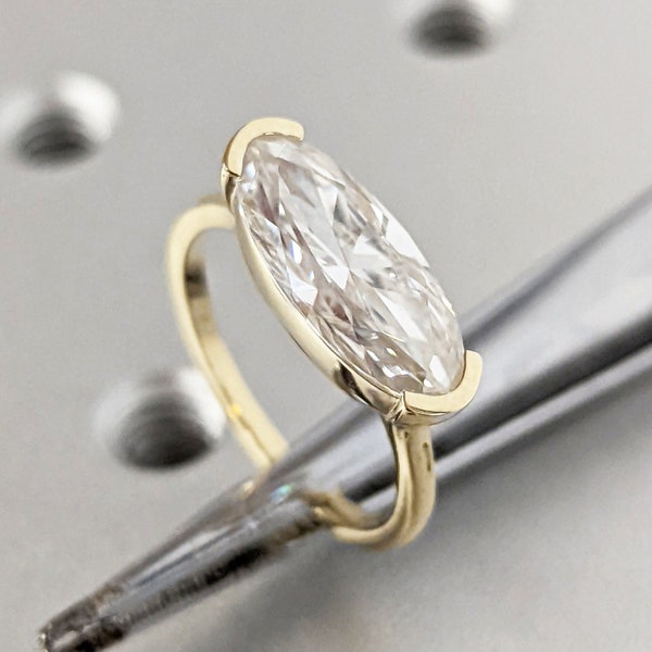 Oval East West Bezel - Etsy