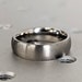 High Polished Titanium Ringblack Titanium Ringbeveled - Etsy