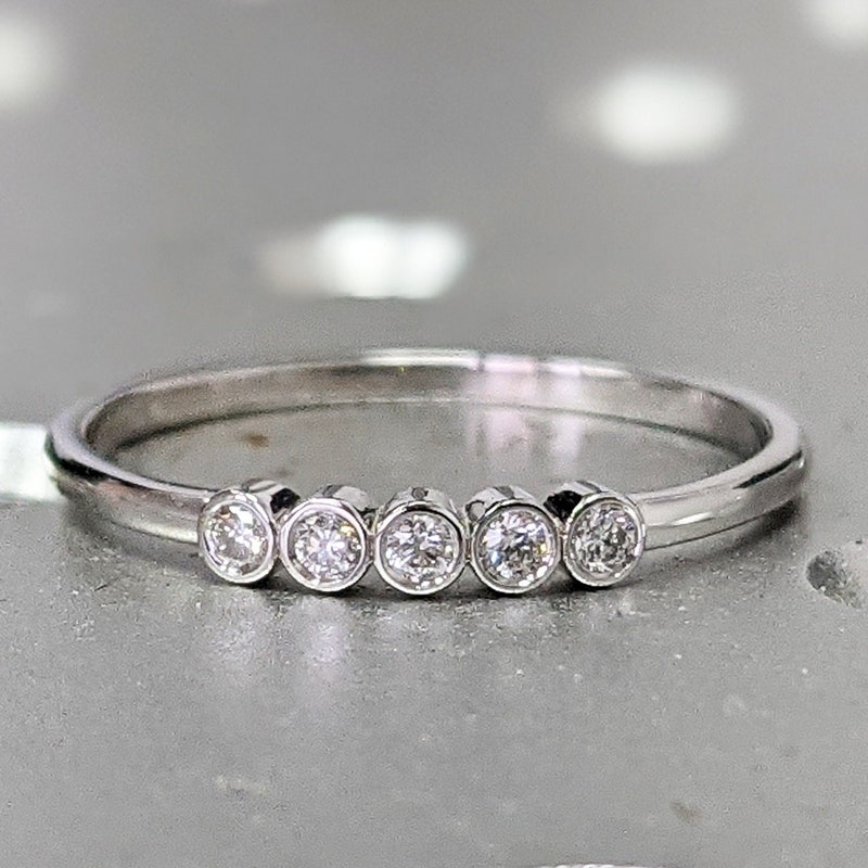 Bezel Set Diamonds - Etsy