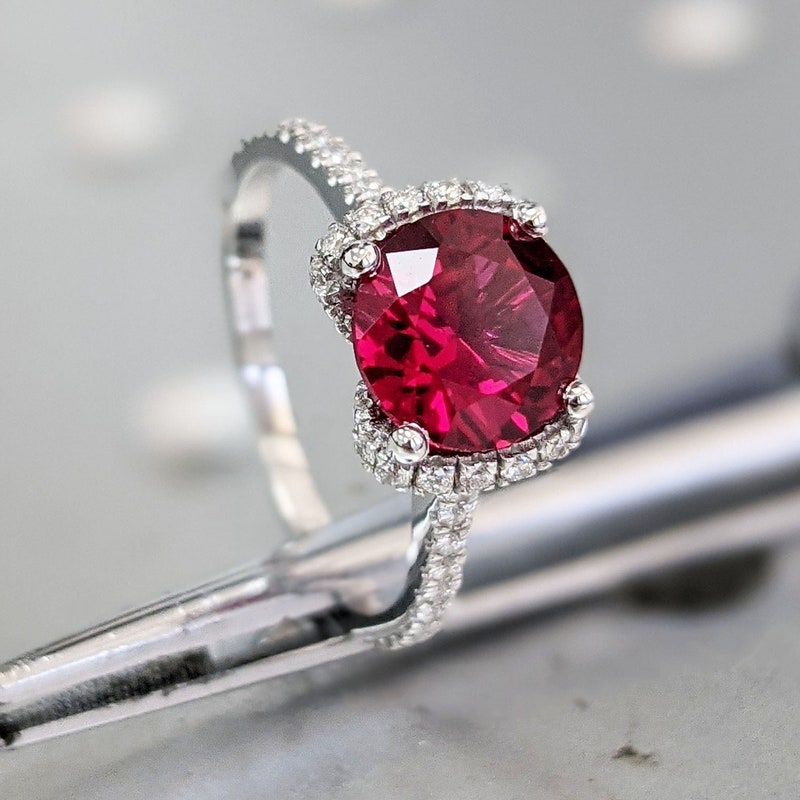Unique Ruby Ring - Etsy