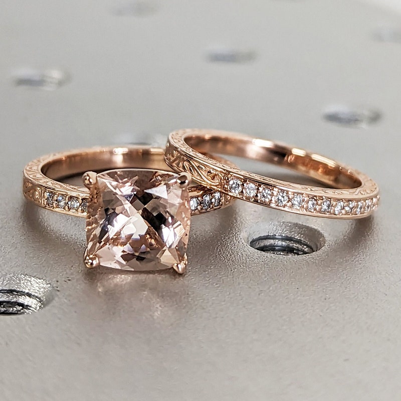 White Gold Morganite - Etsy
