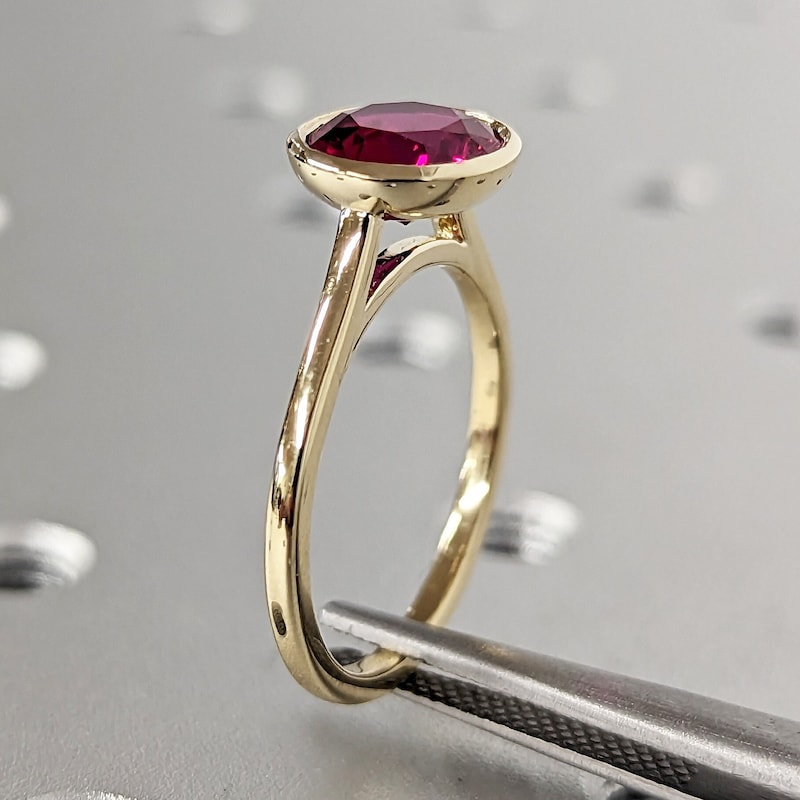 Unique Ruby Ring - Etsy