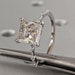 Unique Engagement Ring Princess Cut Moissanite Ring, Square Engagement ...