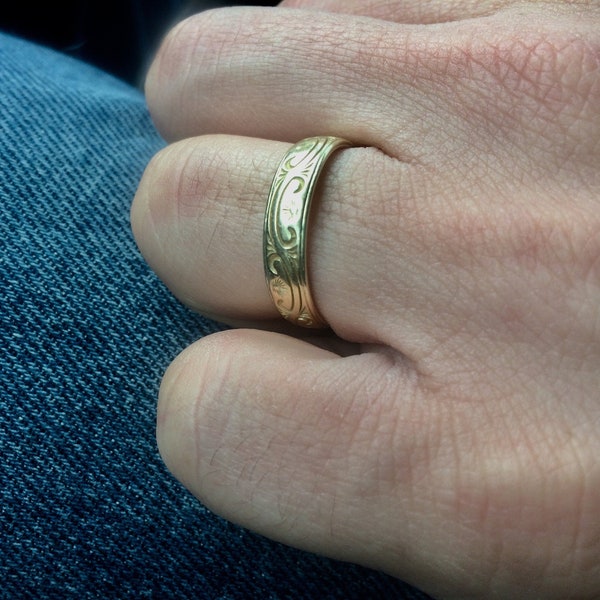 Indian Gold Wedding Ring Men - Etsy