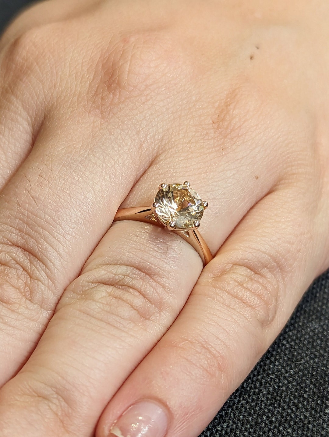 Antique Round Morganite Ring, Morganite Engagement Ring, Gold Morganite ...