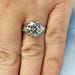 Nature Inspired Moissanite Engagement Ring, Leaves Band, Round ...