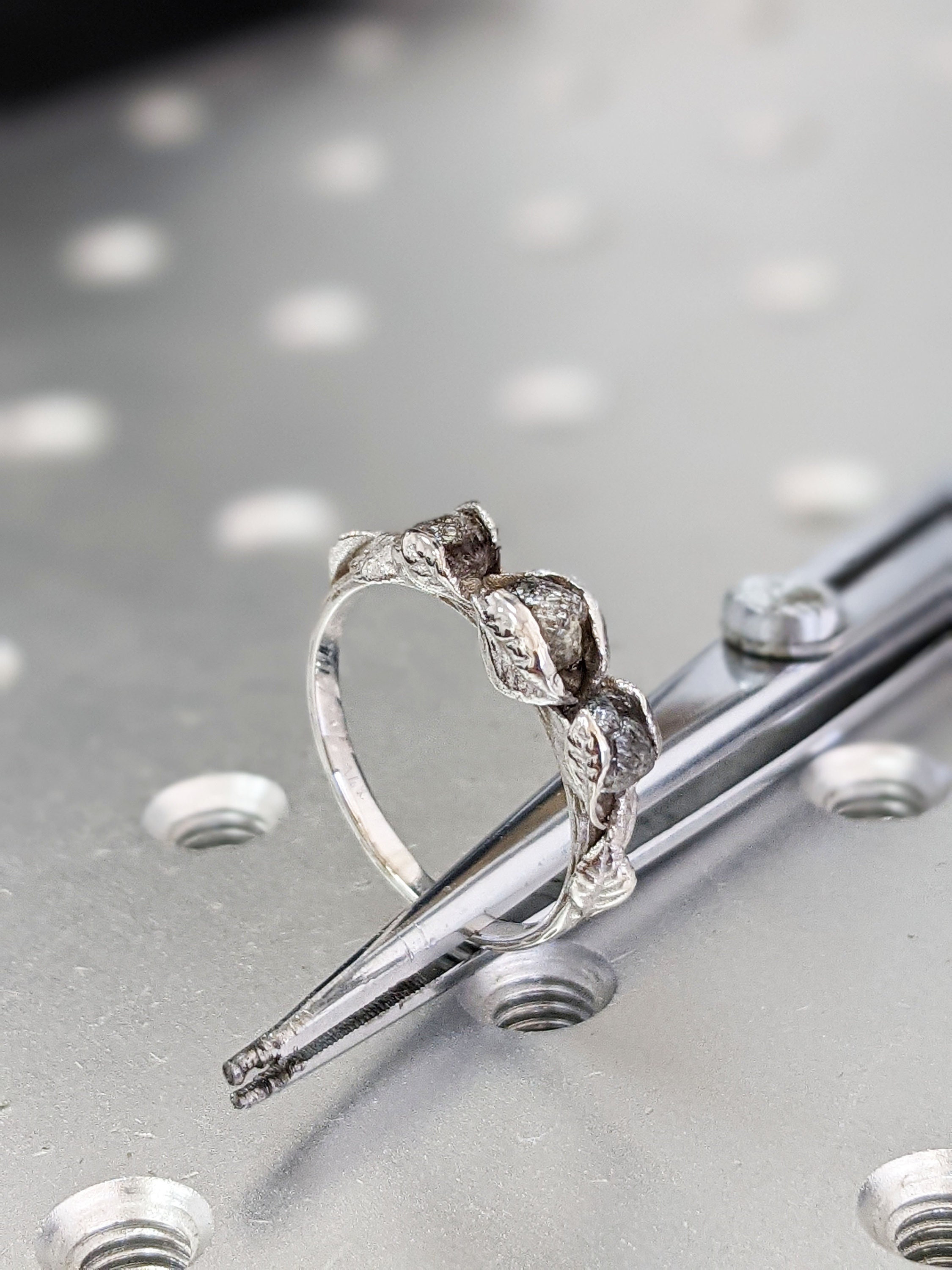 Raw Diamond Ring Alternative Engagement Ring Promise Ring | Etsy