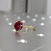 14k Rose Gold Floating Bezel Ruby Ring, Ruby Engagement Ring, Ruby Solitaire Ring, Unique Ruby ...