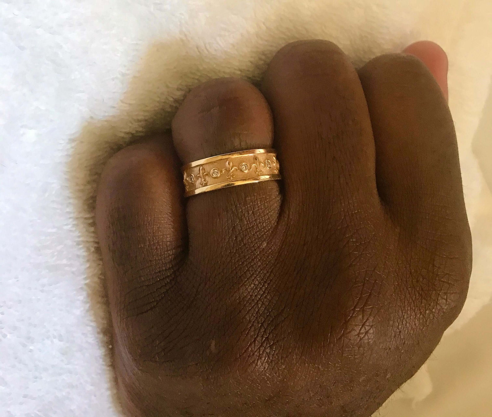 Fleur DE Lis Vintage Style Wedding Band Fleur DE Lis Ring - Etsy