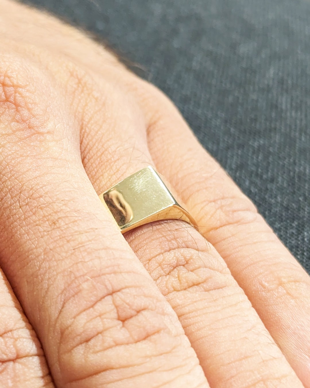Screw Ring, 14k Yellow Gold Ring, Geometric Ring, Chunky Gold Ring ...