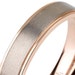 Rare Titanium Brushed Rose Gold Titanium Wedding Ring Plated - Etsy