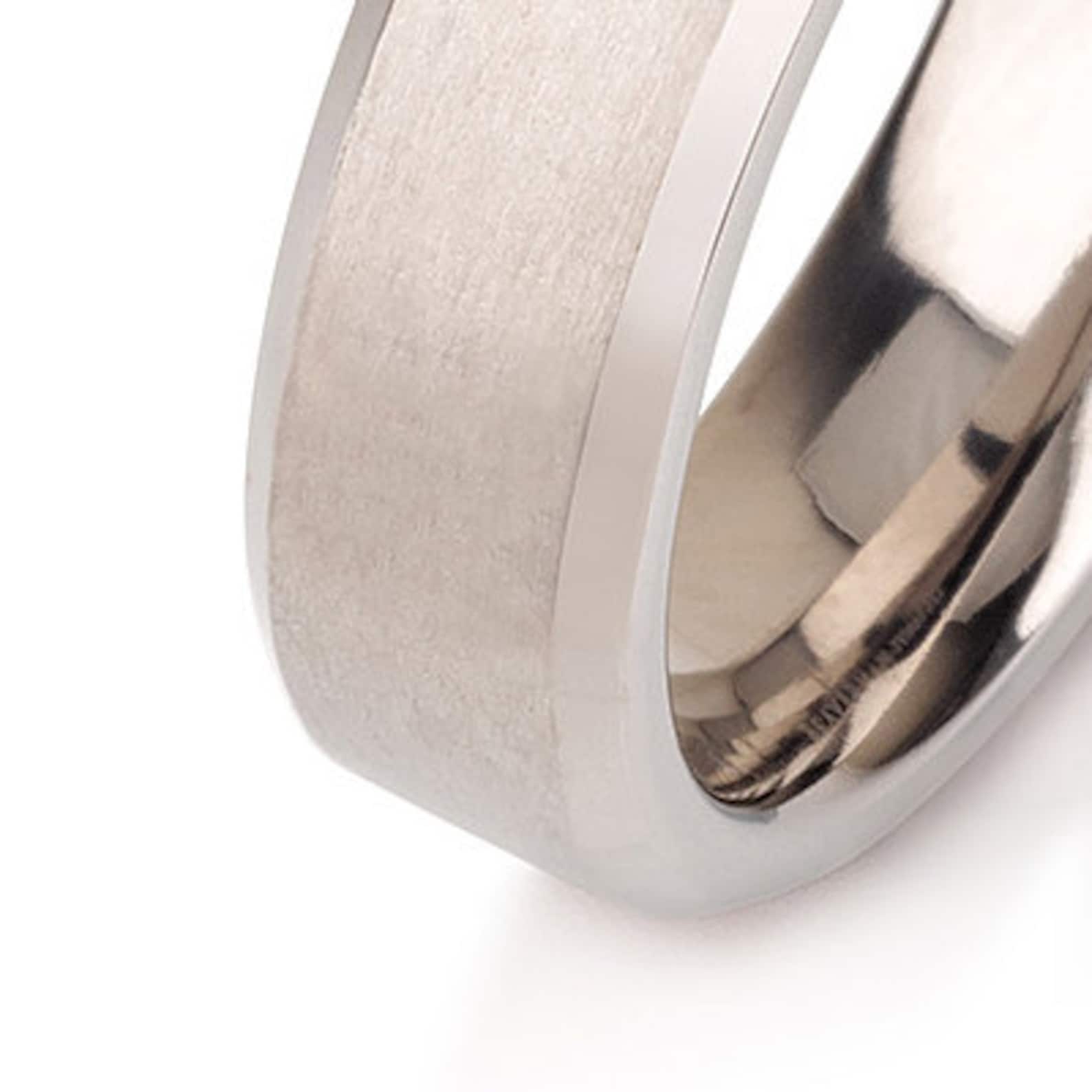 5mm Titanium Wedding Band, Womens Titanium Rings, Mens Wedding Band ...