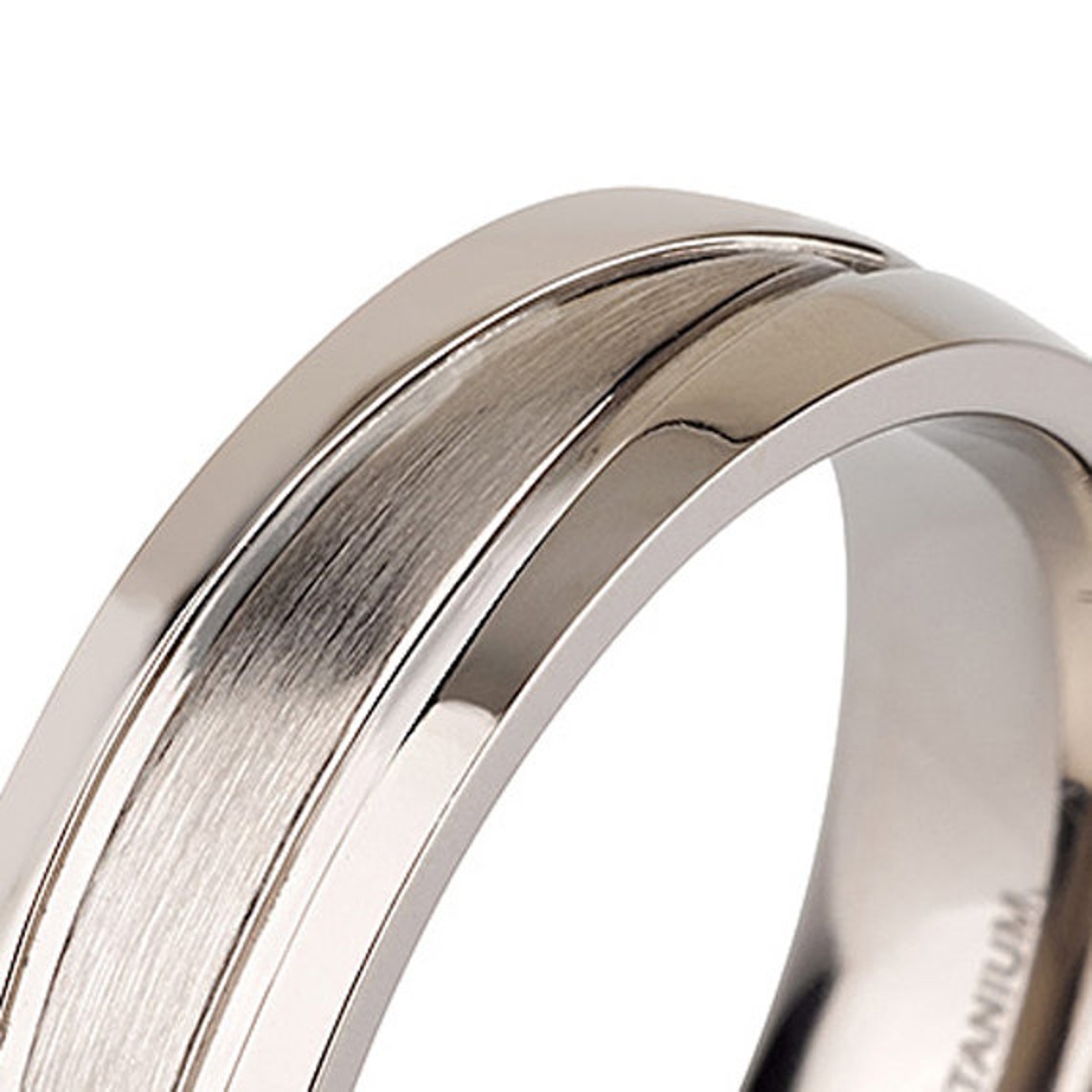 Titanium Wedding Band Men Titanium Rings Mens Wedding Band - Etsy