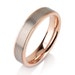 Rare Titanium Brushed Rose Gold Titanium Wedding Ring Plated - Etsy