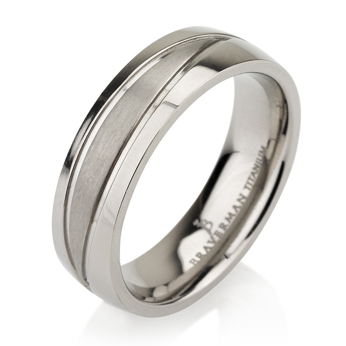 Titanium Wedding Band Men Titanium Rings Mens Wedding Band - Etsy