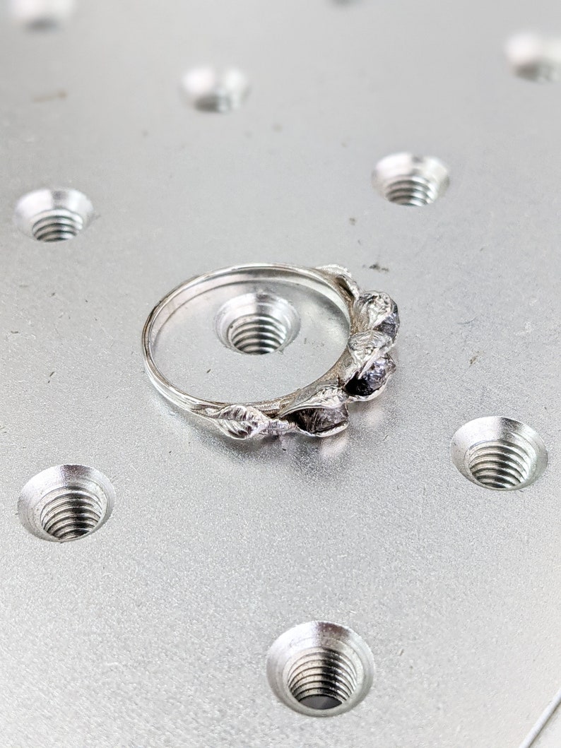 Raw Diamond Ring Alternative Engagement Ring Promise Ring Natural ...