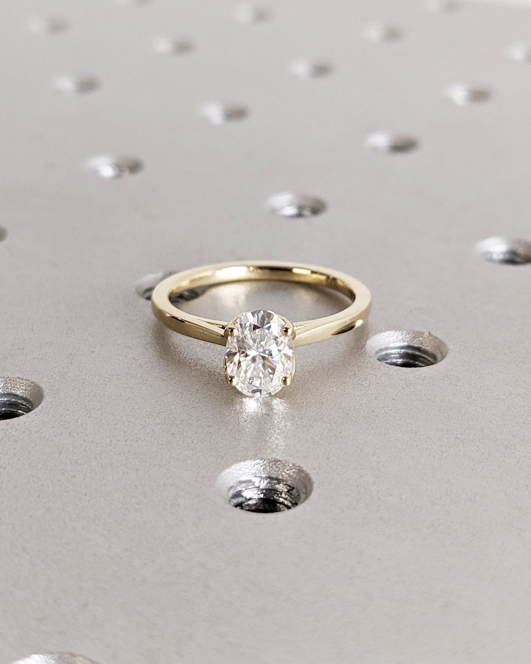 Tulip Ring / Tulip Engagement Ring for Women / 14K Solid Yellow Gold ...