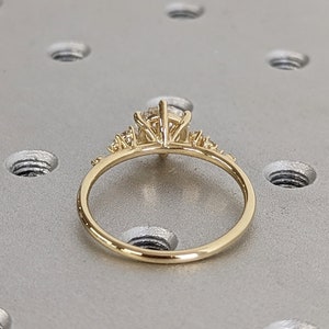 1.5ct Round Moissanite 14K Yellow Gold Engagement Ring | Snowdrift ...