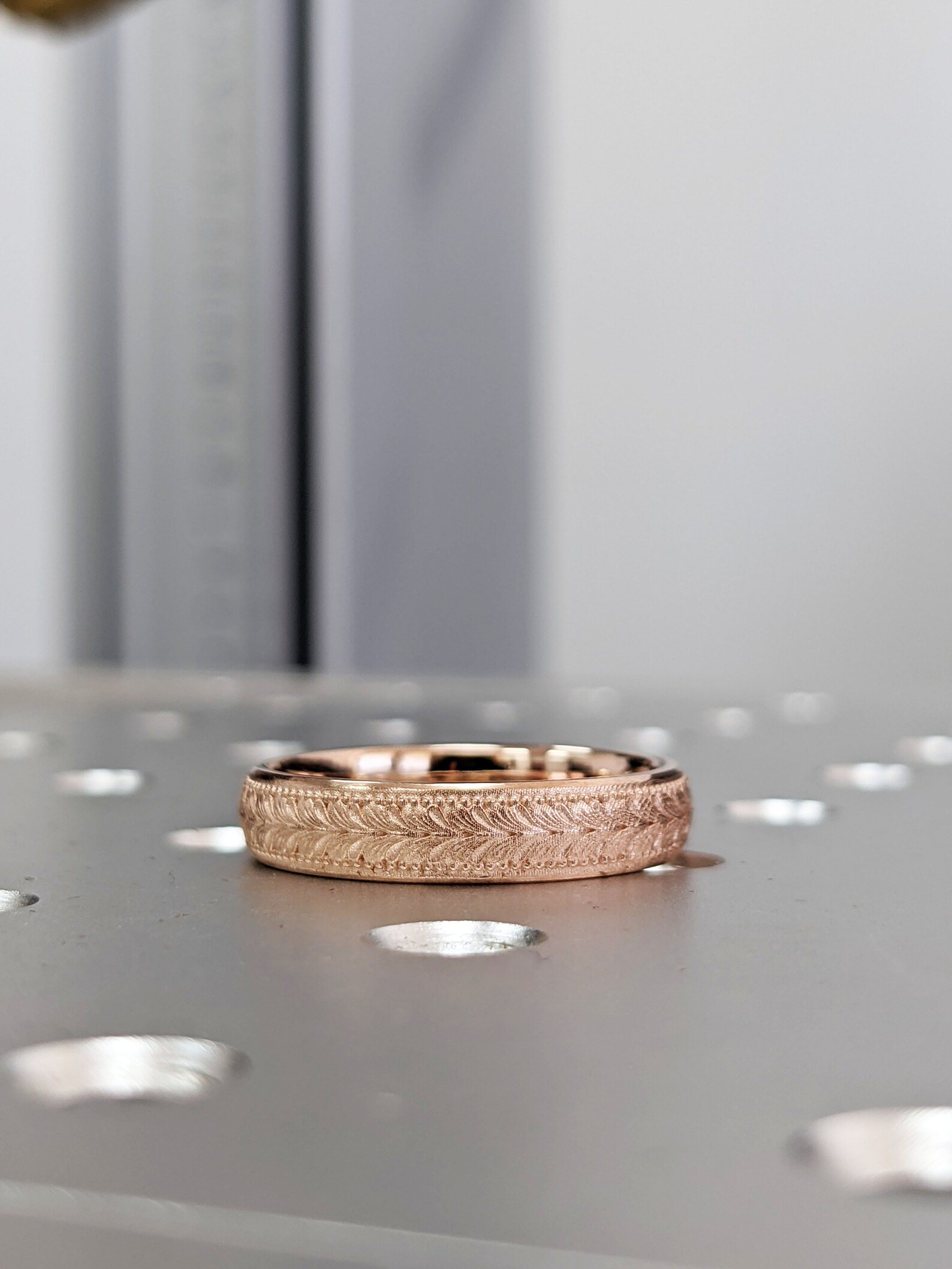 14K 18K Solid Rose Gold Wedding Ring for Men & Women Rose - Etsy