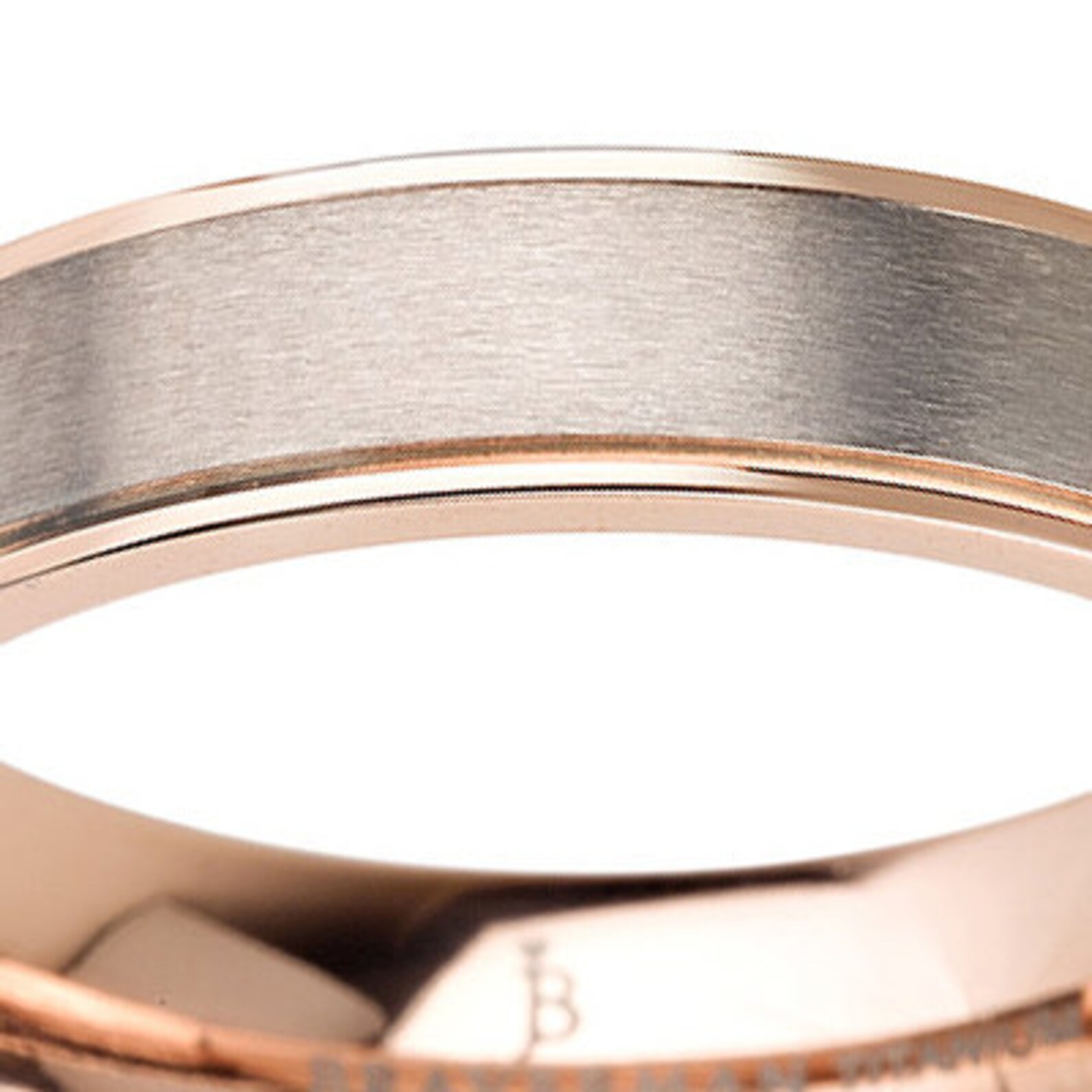 Rare Titanium Brushed Rose Gold Titanium Wedding Ring Plated - Etsy