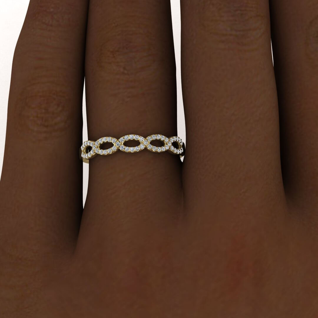 Infinity Ring Diamond Infinity Ring Micro Pave Infinity | Etsy