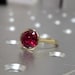 14k Rose Gold Floating Bezel Ruby Ring, Ruby Engagement Ring, Ruby Solitaire Ring, Unique Ruby ...