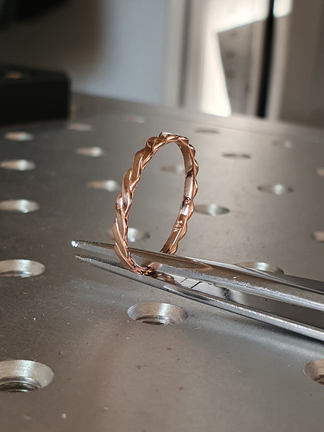 Infinity Ring Twisted Gold Band, Twisted Gold Ring , Twist Ring ...