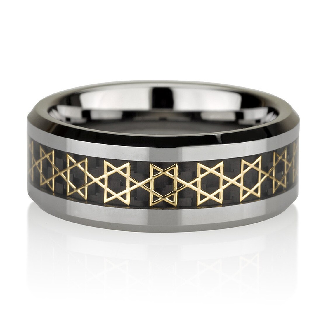 Mens Wedding Bands Jewish Jewelry Jewish Ring Tungsten - Etsy