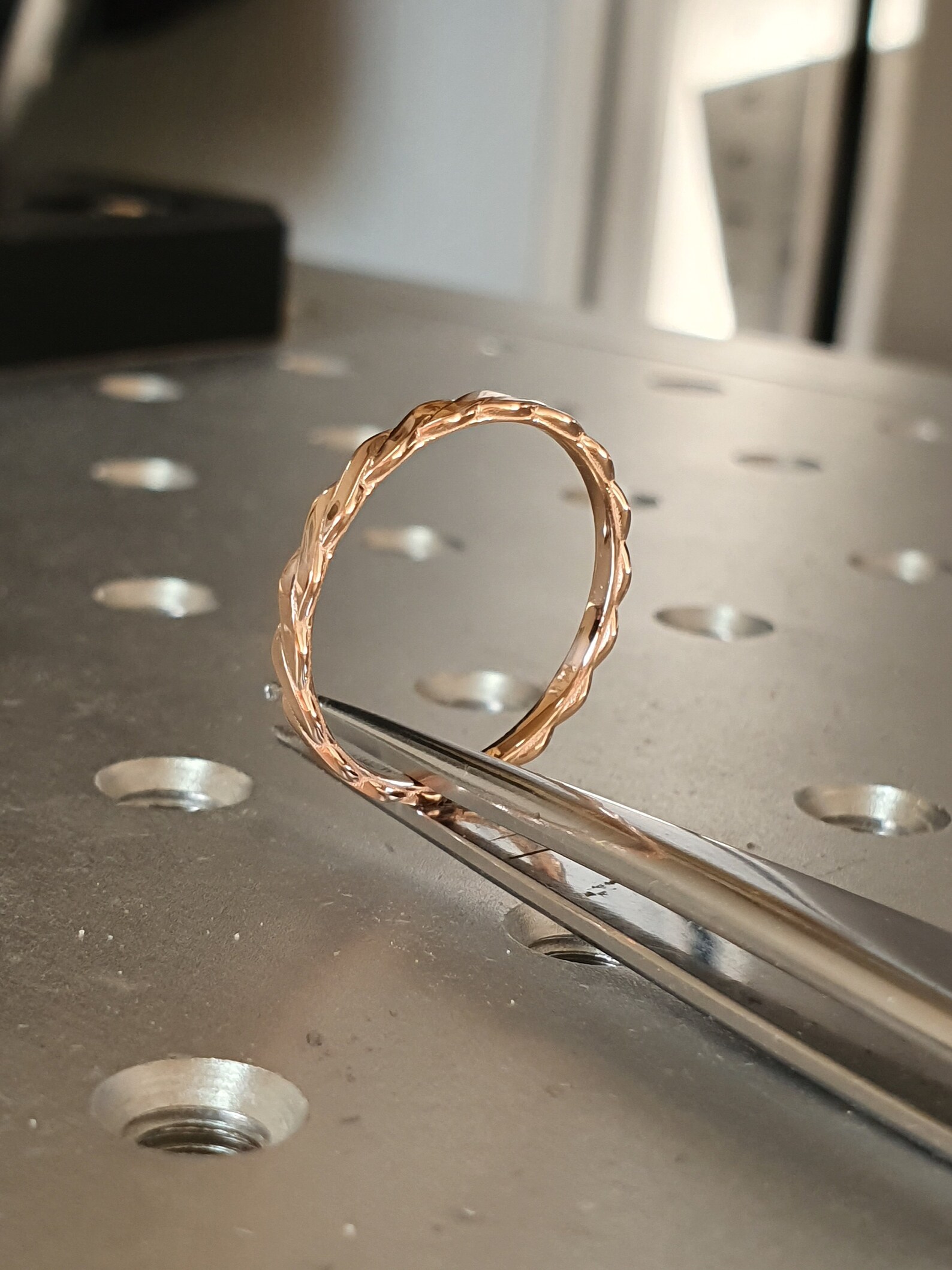 Infinity Ring Twisted Gold Band Twisted Gold Ring Twist - Etsy