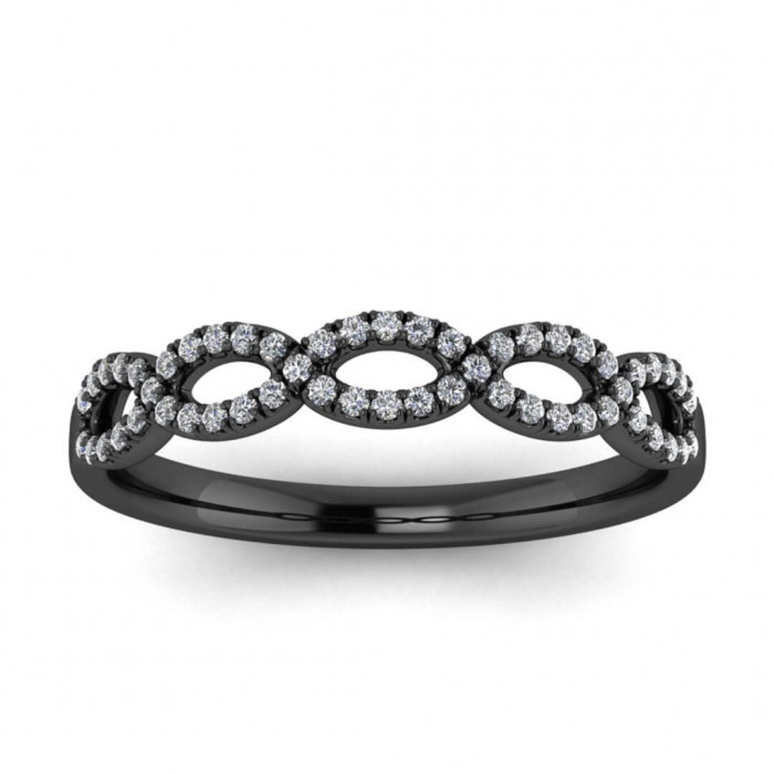 Infinity Ring Diamond Infinity Ring Micro Pave Infinity - Etsy