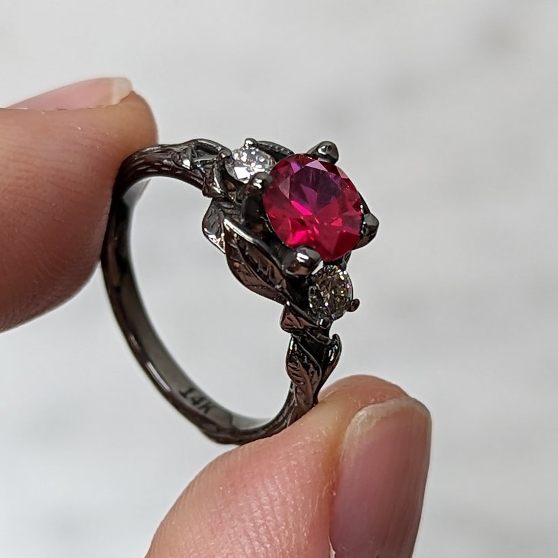 Gothic Engagement Rings - Etsy